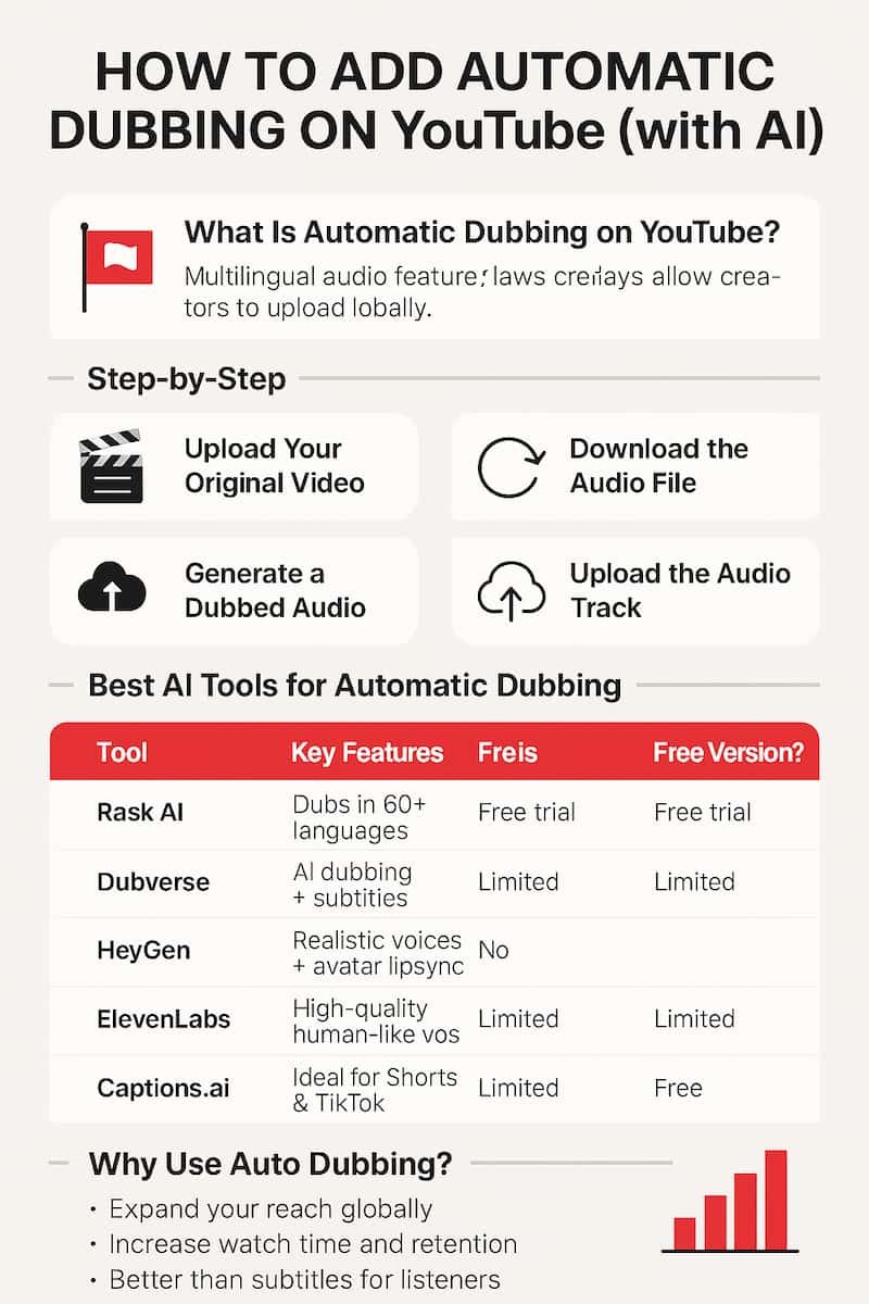 How to Dub YouTube Videos Automatically